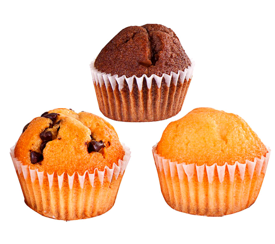 Mini Muffins in zwei Sorten