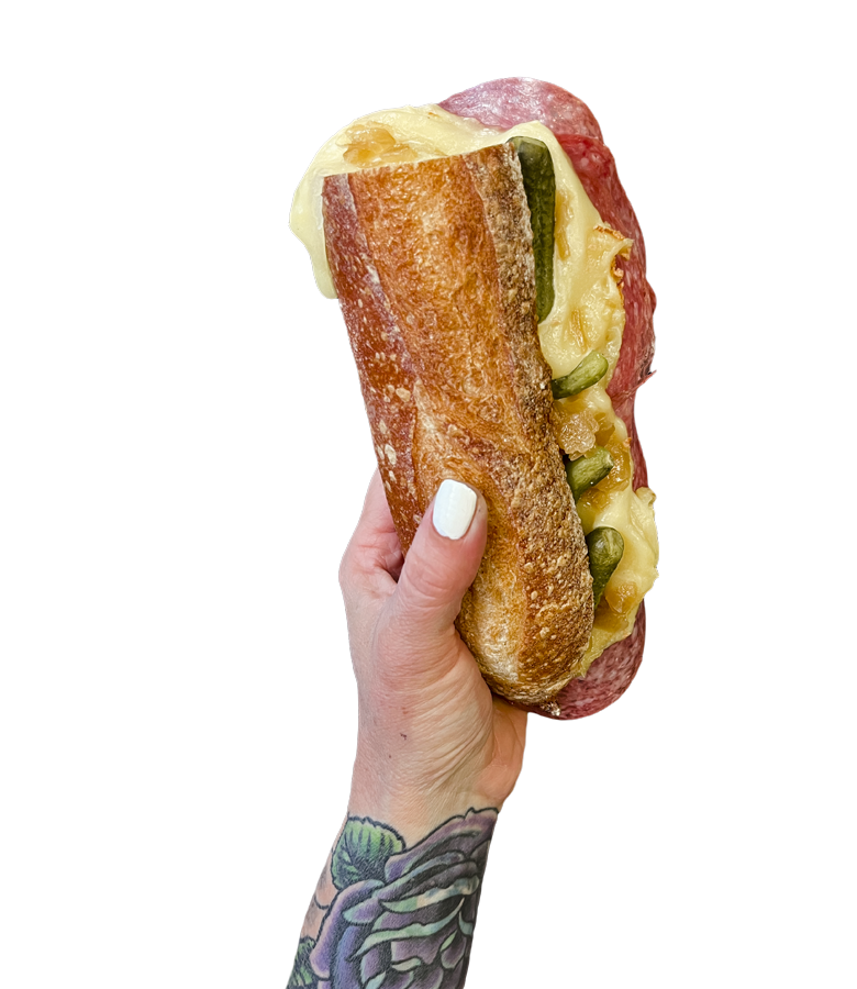 MELTED RACLETTE SANDWICHES