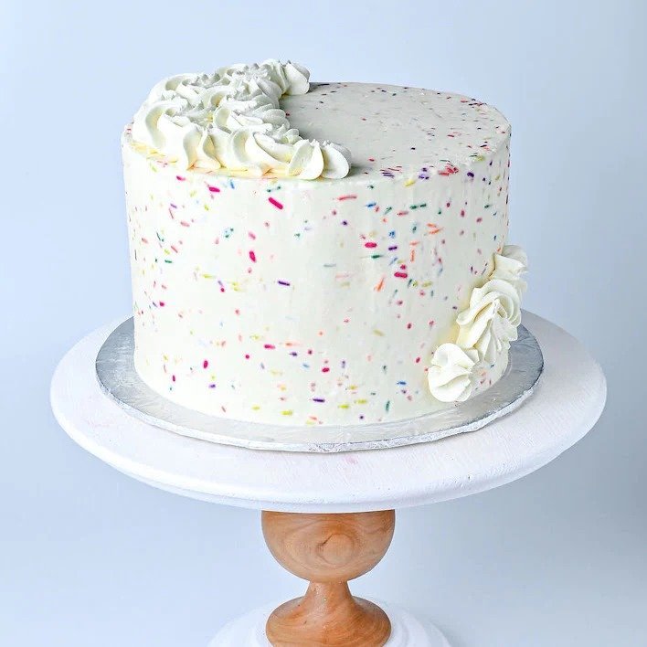 Sprinkled Frosting Cake