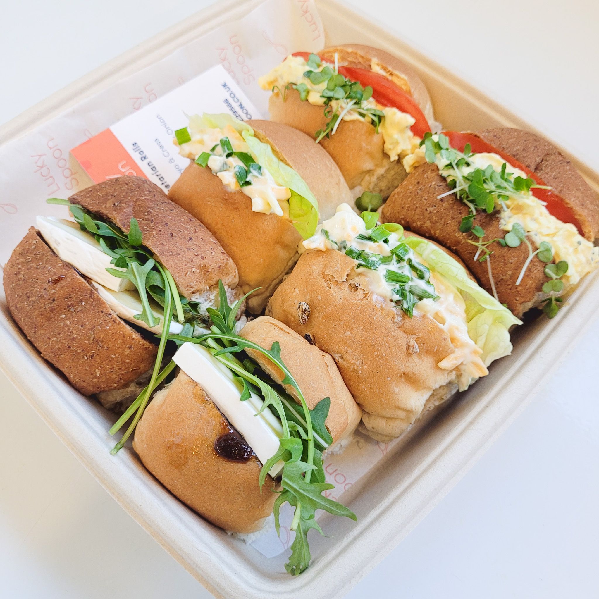 Vegetarian Rolls Selection