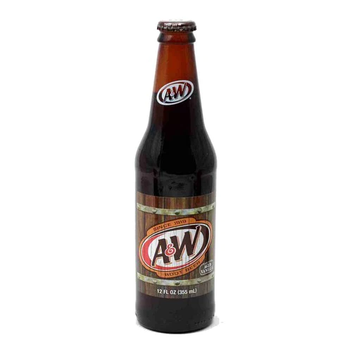 A&W Root Beer - Glass Bottles, each