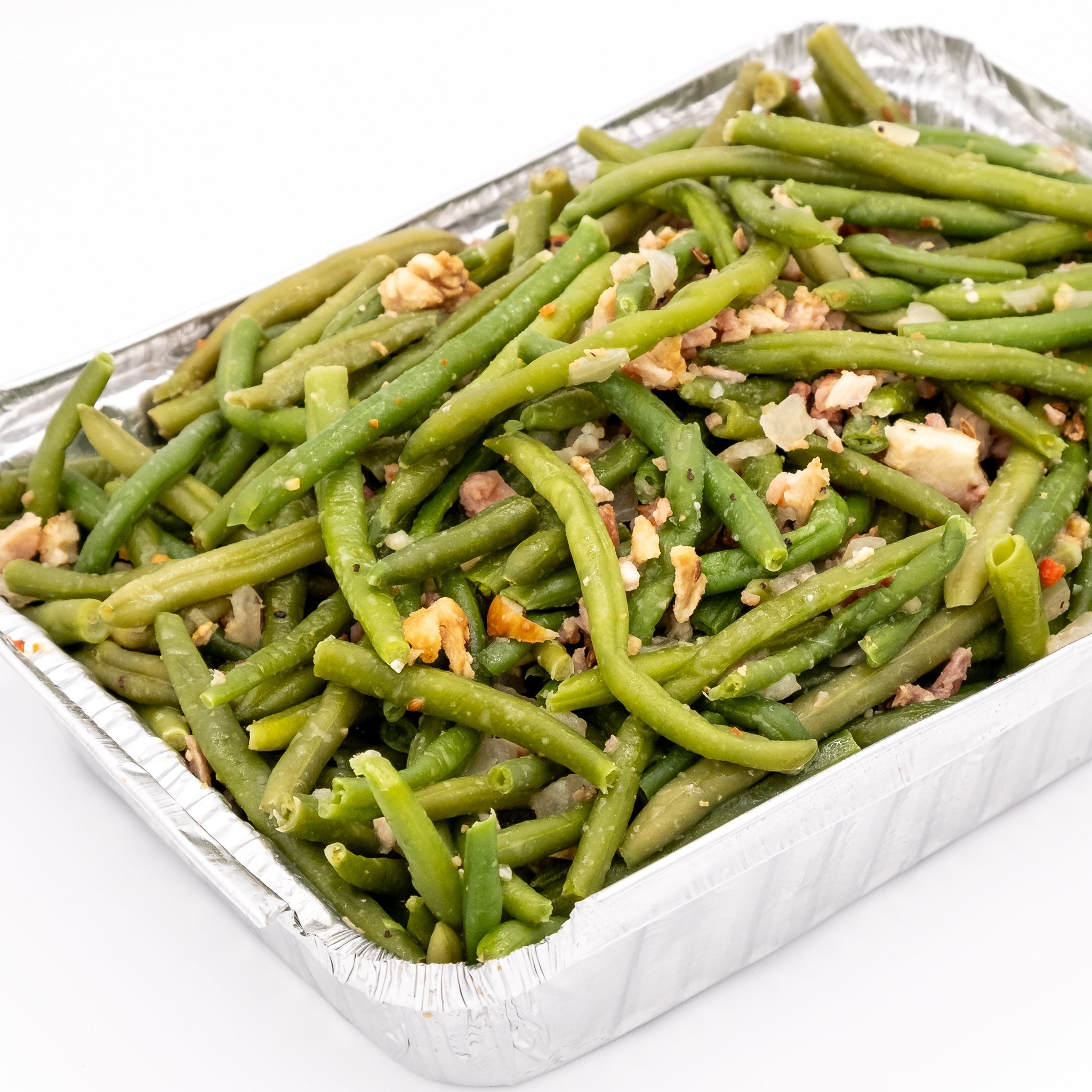 Sauteed Green Beans w/ Bacon & Onion- 1/2 Pan