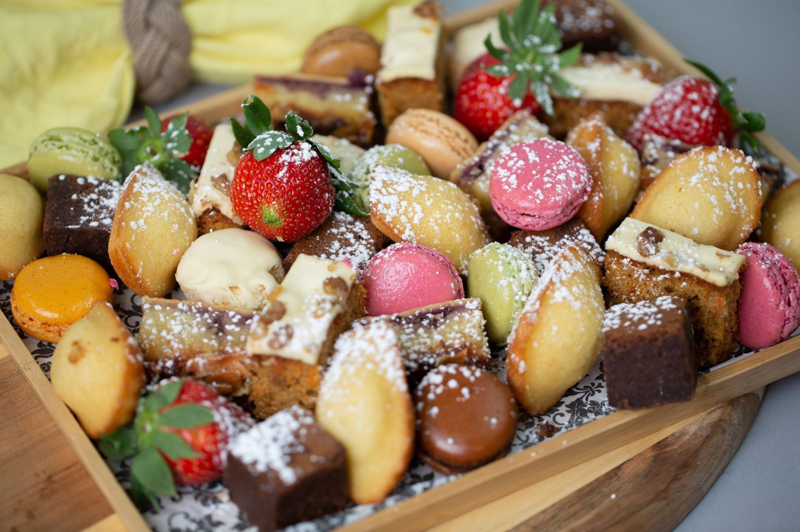 A selection of our homemade treats in bite size pieces.